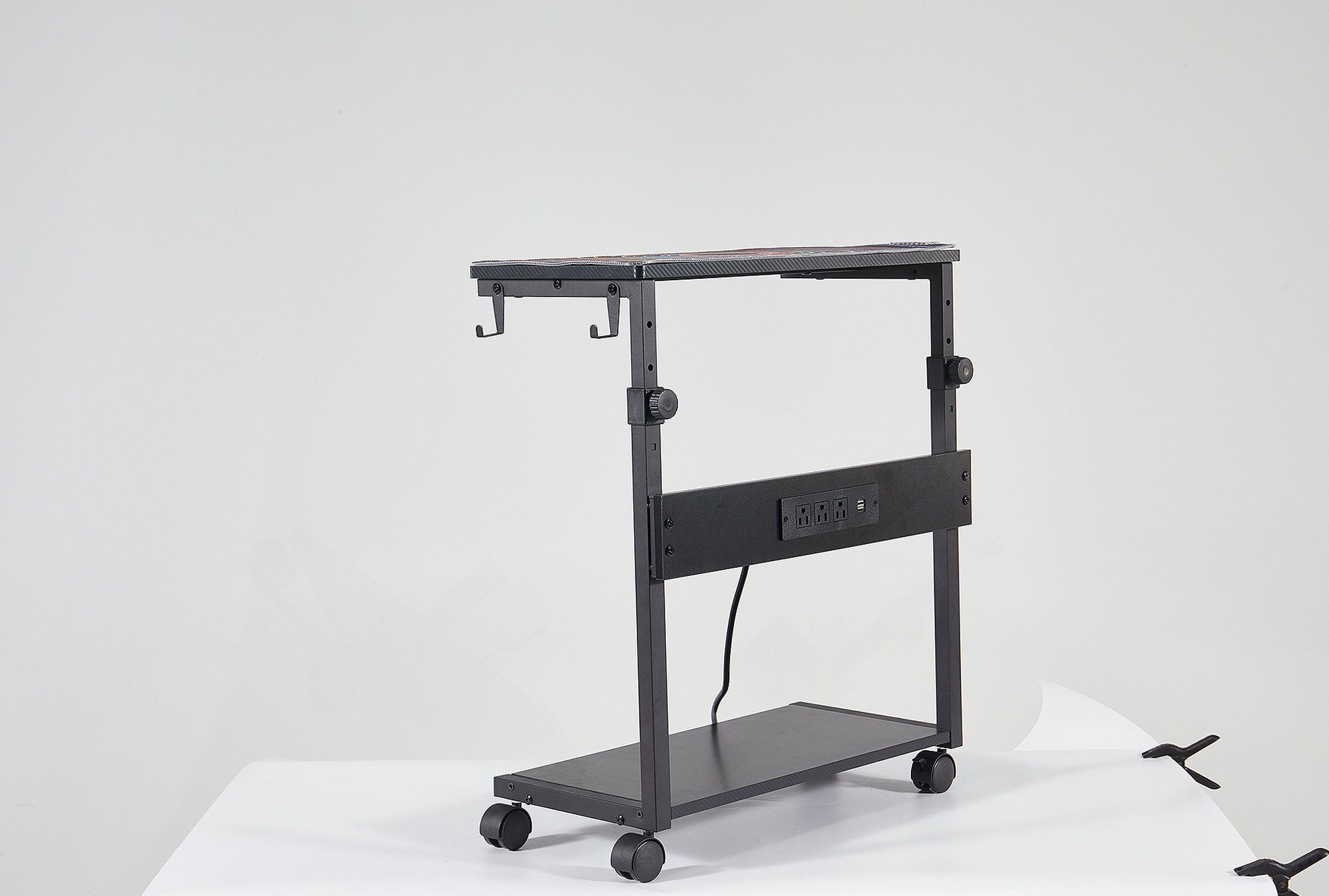 17 Stories Height Adjustable Computer Tower Stand, CPU Holder Cart ...