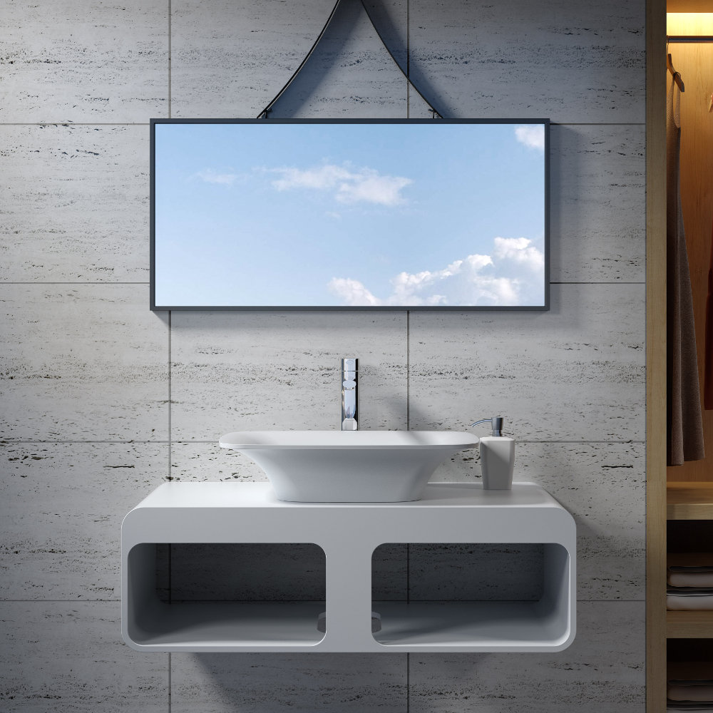 Orren Ellis Childers 39" Wall Mounted Single Bathroom Vanity | Wayfair