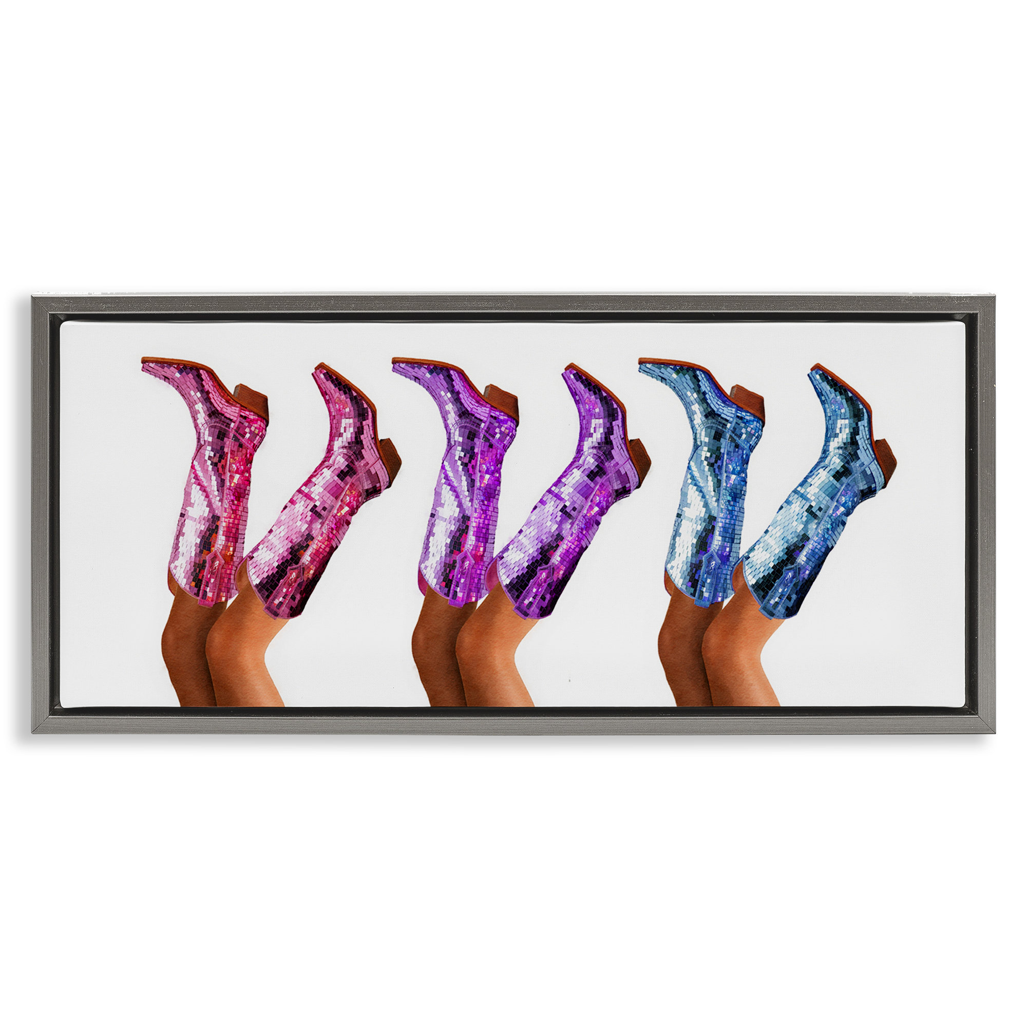 Mercer41 Trendy Glam Cowgirl Boots Floating Frame, design by Amanda ...