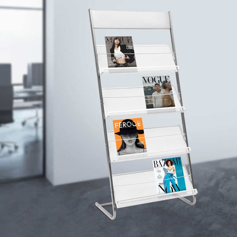 Latitude Run® Bledi Metal Free Standing Magazine Rack & Reviews | Wayfair