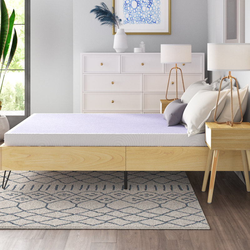 White Noise Spears 4'' Wood Mattress Foundation & Reviews | Wayfair