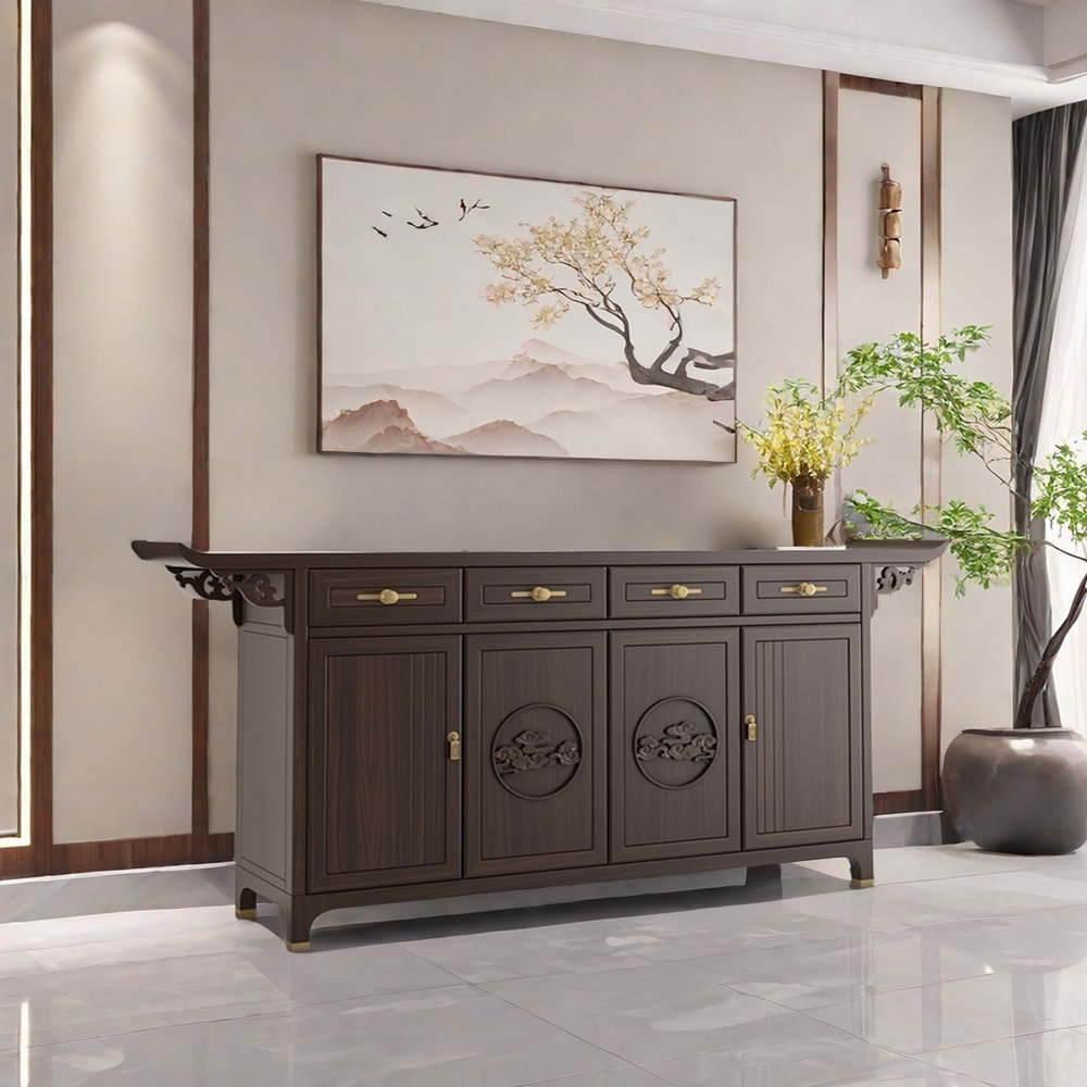 Ruthber Solutions New Chinese Style Solid Wood Sideboard | Wayfair