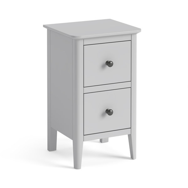 August Grove Hartford 2 Drawer Bedside Table & Reviews | Wayfair.co.uk
