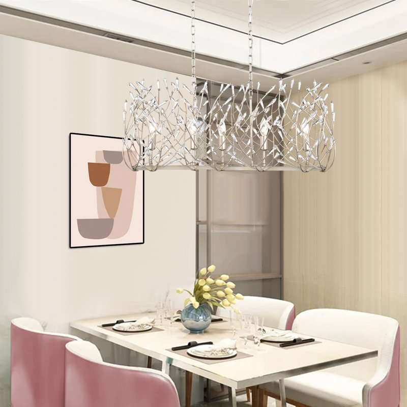 House of Hampton® Geramie 5 - Light Dimmable Square / Rectangle ...