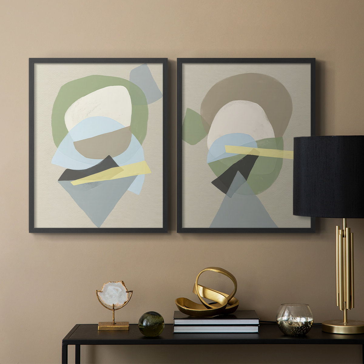 Wexford Home Mod Shape Stack I-Premium Framed Print -Ready to Hang - No ...