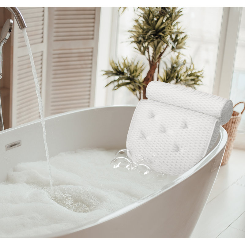 Symple Stuff Quick-dry Neck, Shoulder & Back Support Bath Pillow ...