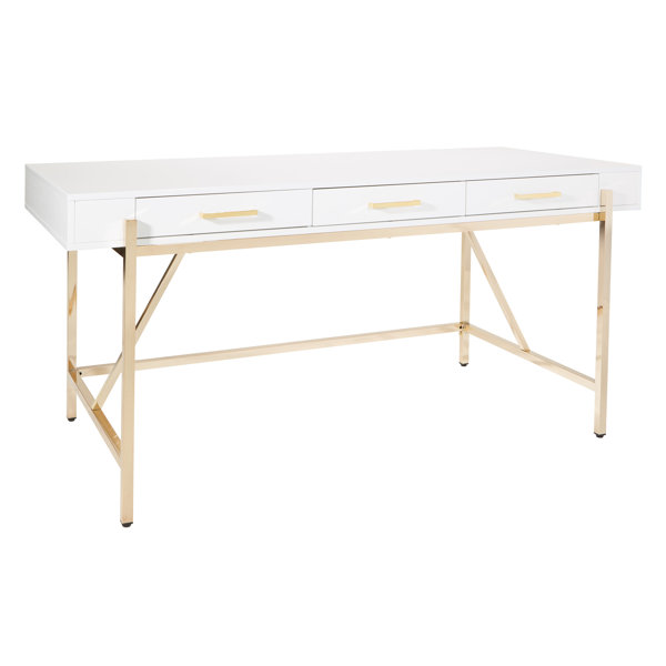 Mercer41 Vallee Desk with Built in Outlets & Reviews | Wayfair