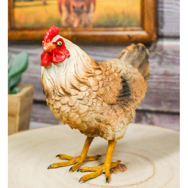 August Grove® Rustic Western Country Farm Light Brown Chicken Hen ...