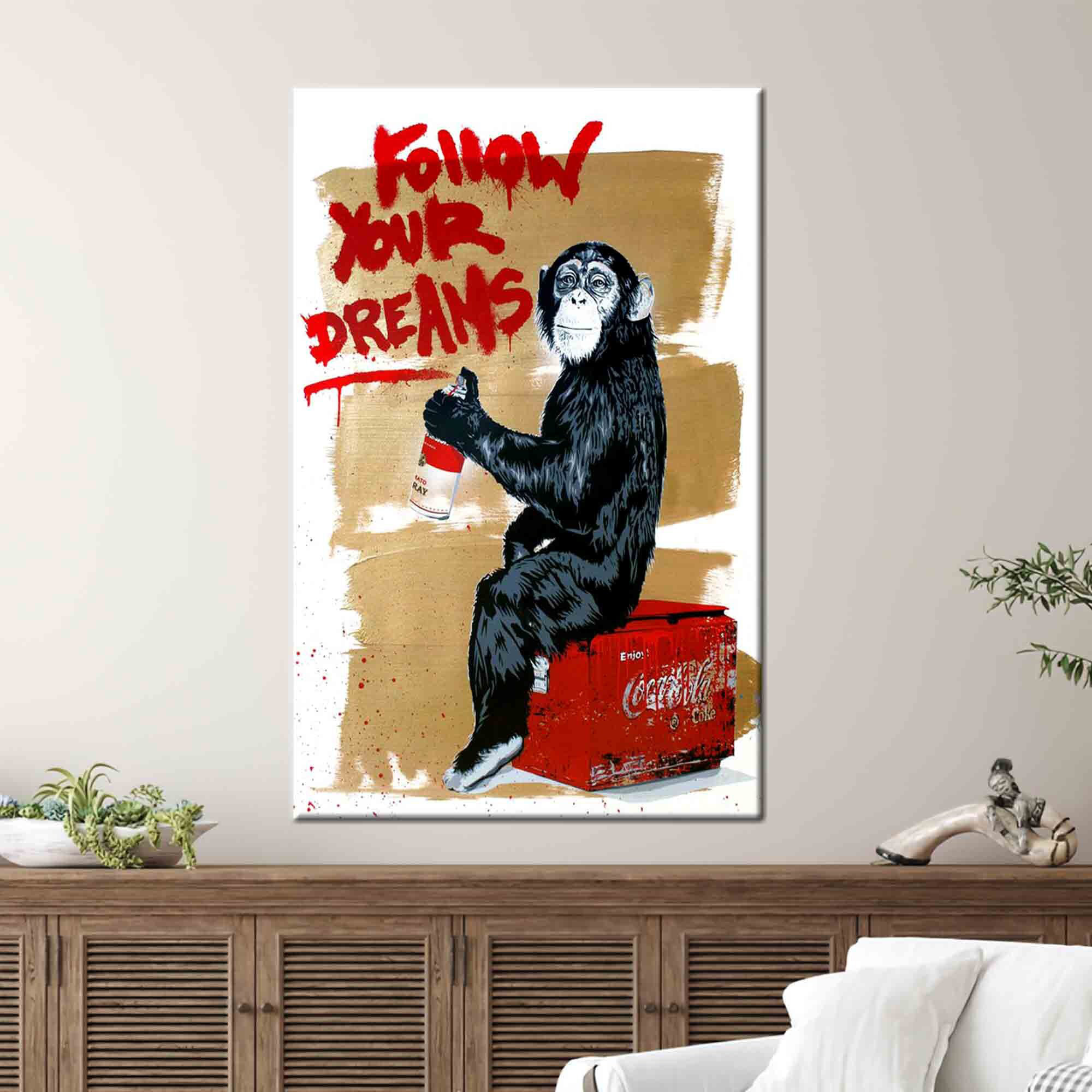 kayra export Banksy Inspired Street Art Featuring Graffiti Style Monkey ...