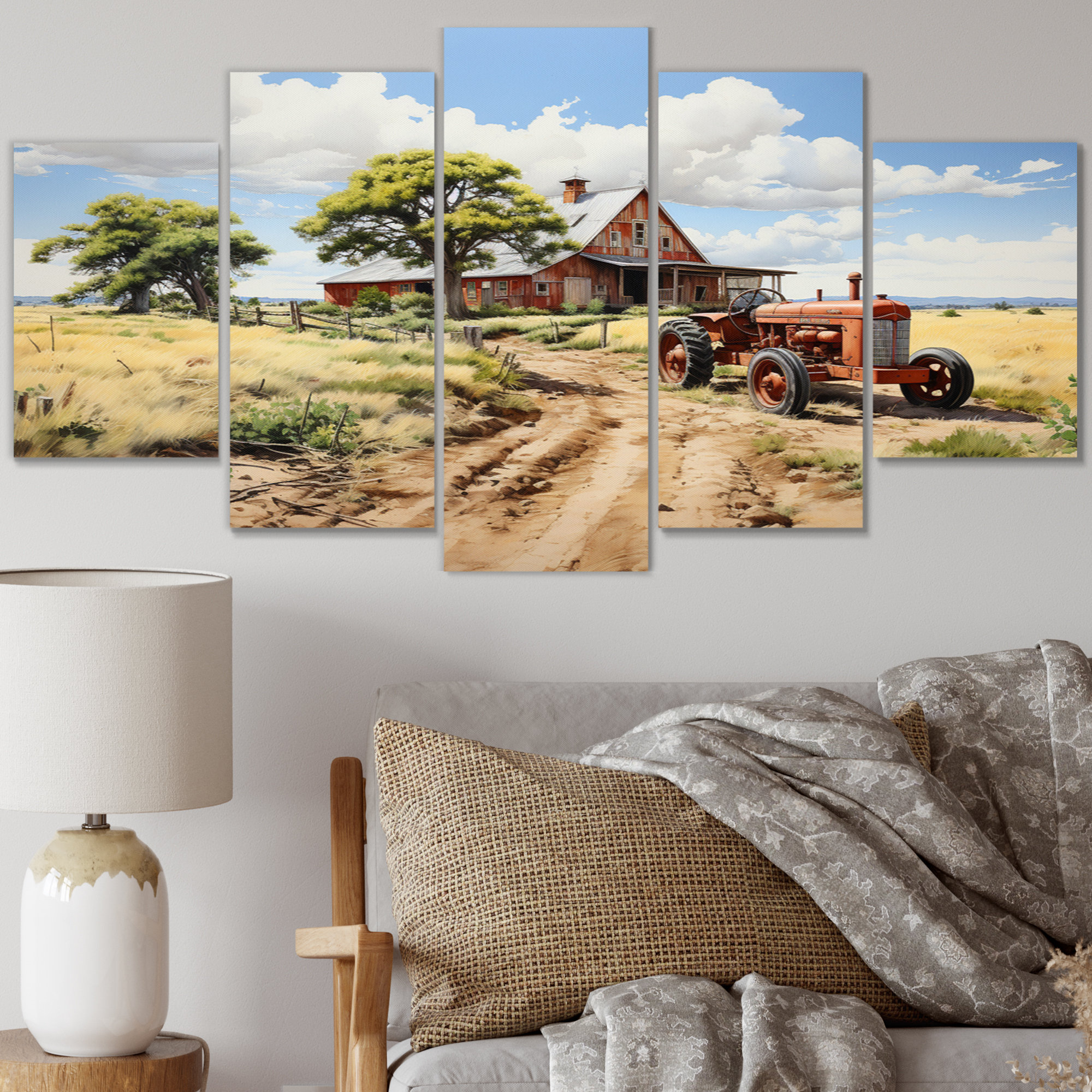 Gracie Oaks Barns Rustic Charm VIII - Farmhouse Metal Wall Art Living ...