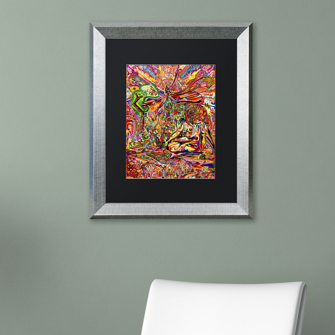 Wade Logan® 'Butterfly Rising' Framed Painting Print | Wayfair