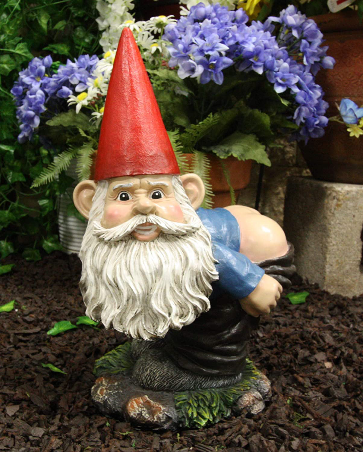 Red Barrel Studio® Hanoverton Grumpy Garden Gnome Statue | Wayfair
