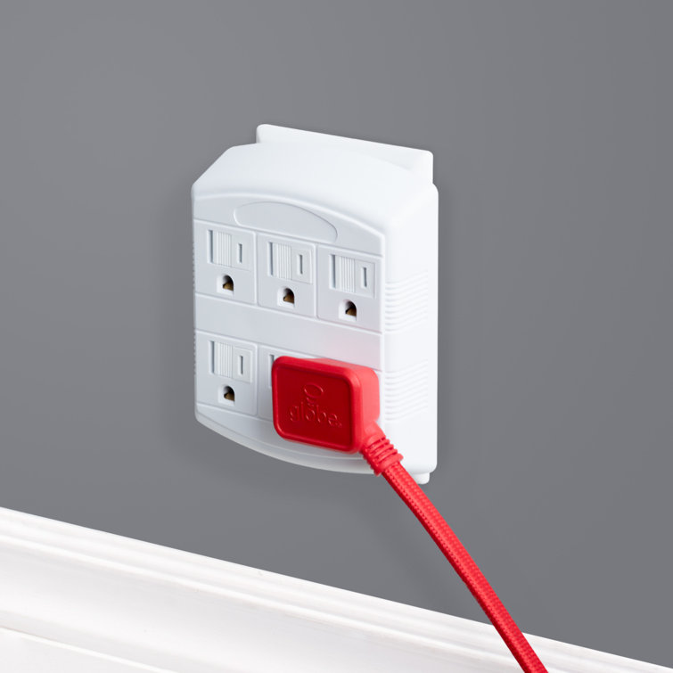 Globe Electric Company 15-Amp Standard Tamper Resistant Quadplex Outlet ...