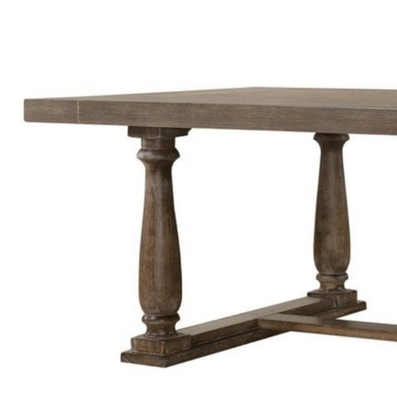August Grove® Weathered Finish Dining Table | Wayfair