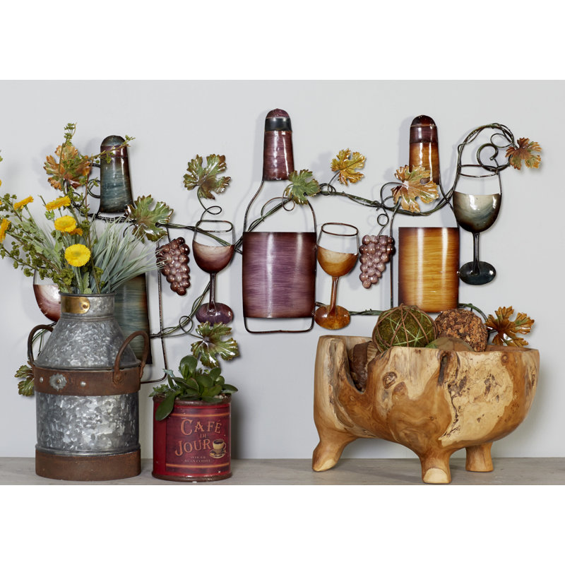 Lark Manor™ Metal Wine Wall Décor & Reviews | Wayfair