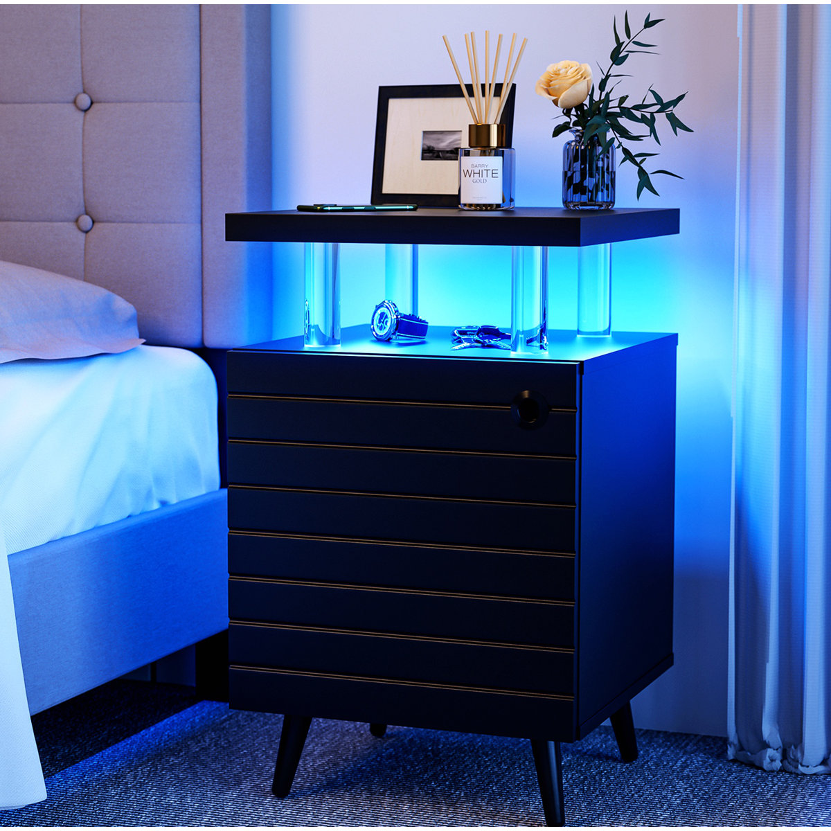 Wrought Studio™ Keyonnie Nightstand | Wayfair