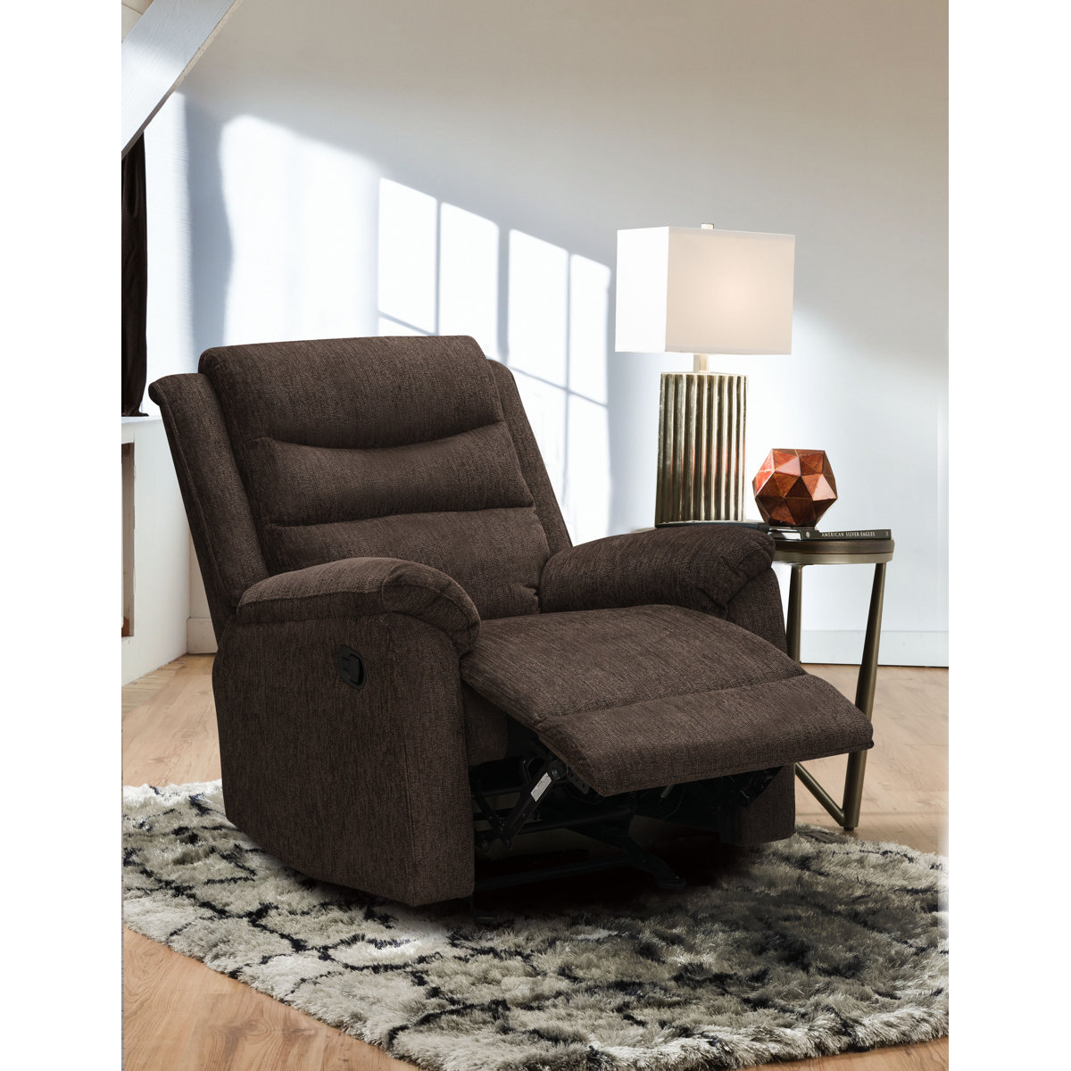 Wade Logan Arwah Upholstered Glider Recliner & Reviews - Wayfair Canada