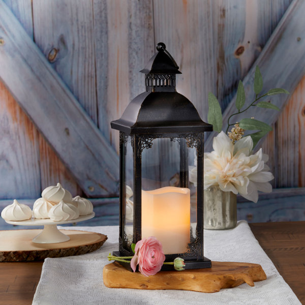Ophelia & Co. Metal Tabletop Lantern with Candle Included & Reviews ...
