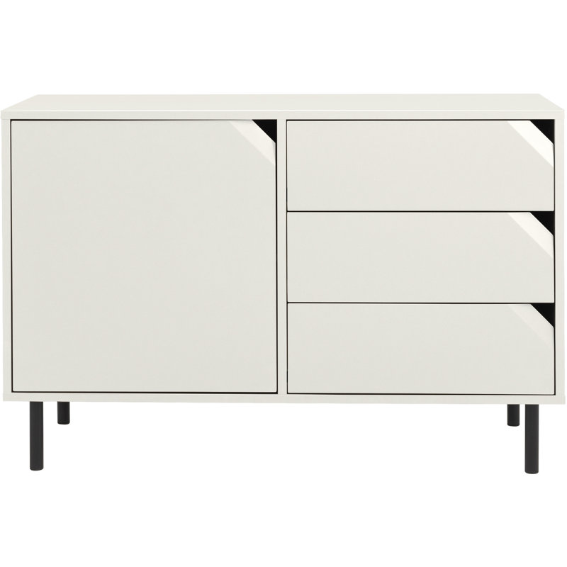 Tenzo Corner 46.02" Wide 3 Drawer Sideboard | Wayfair