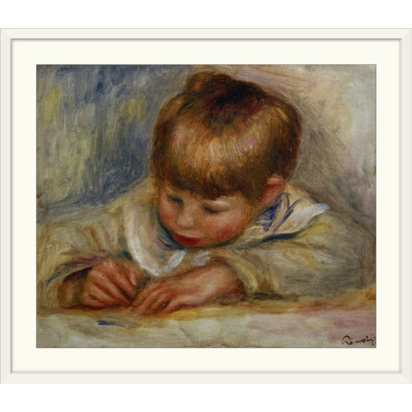 Vault W Artwork Coco Writing, 1906 by Pierre-Auguste Renoir Print | Wayfair