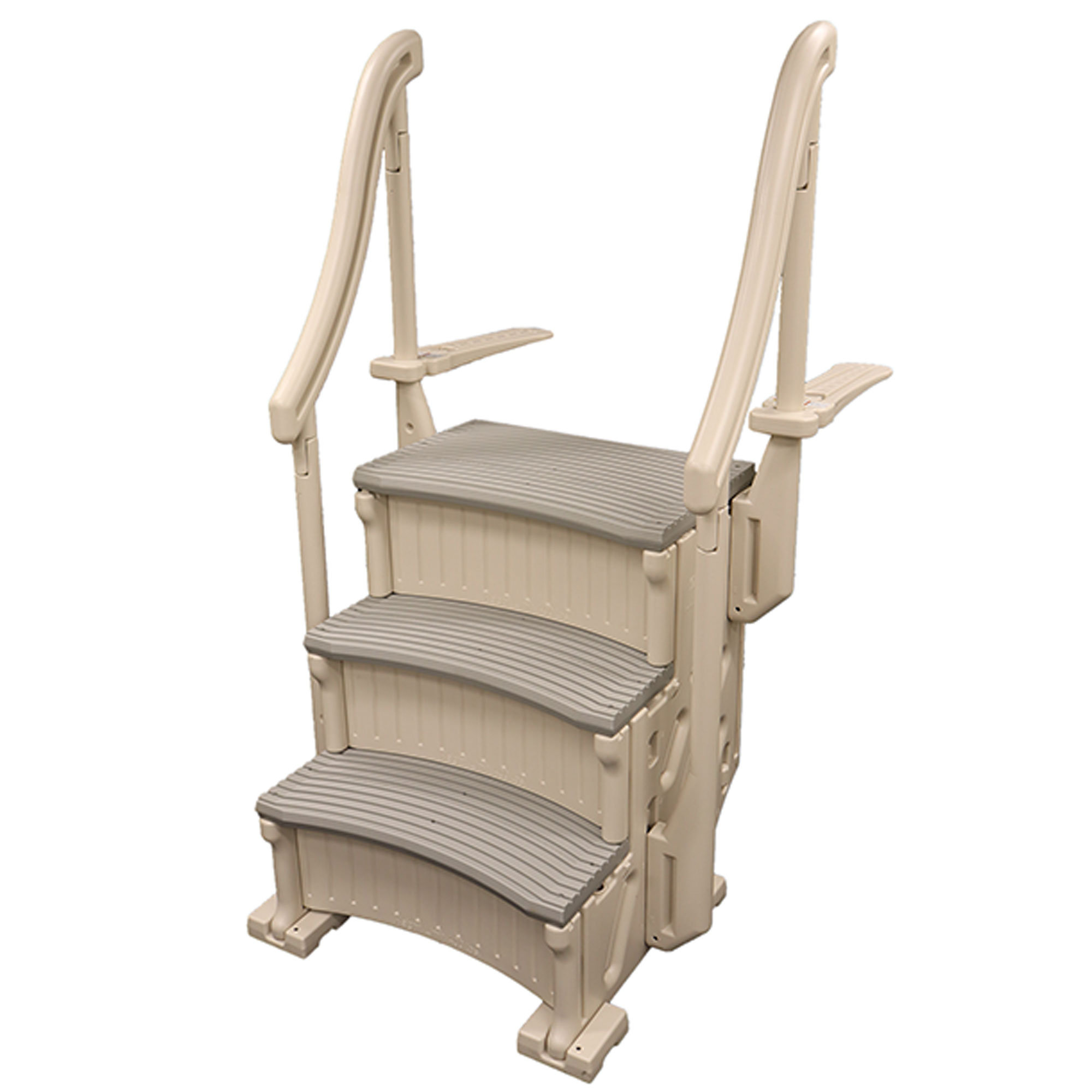 Confer Plastics Curved In-Pool 3 Step Ladder System, Stairs for In ...