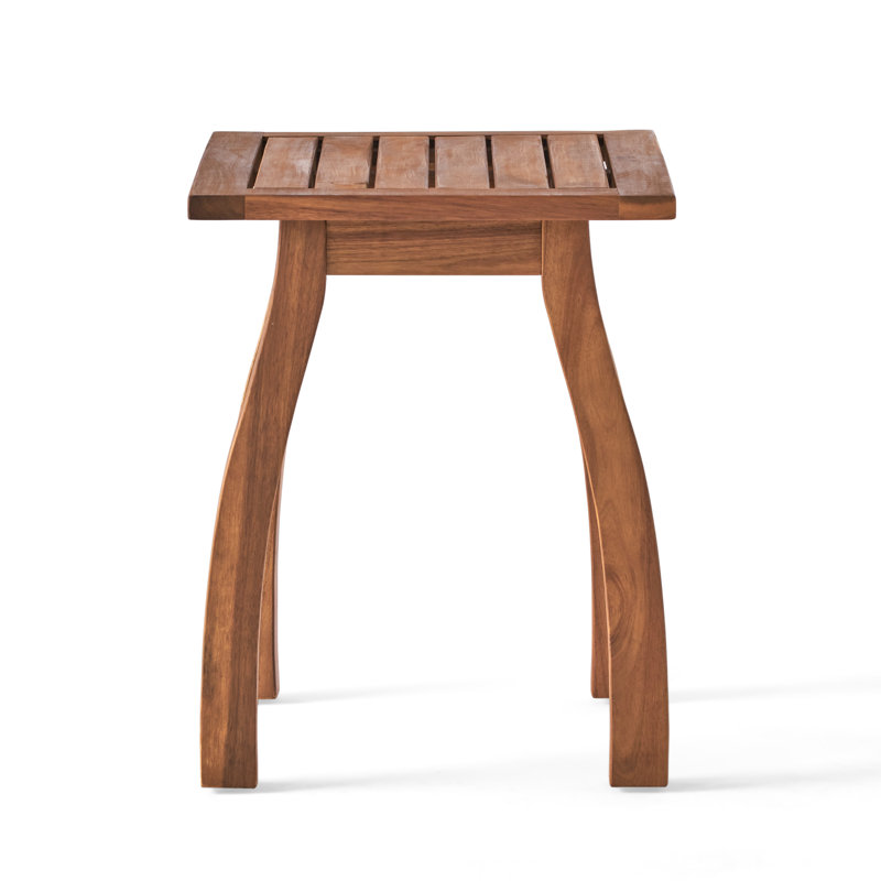 Winston Porter Broadi Teak Outdoor Side Table & Reviews | Wayfair