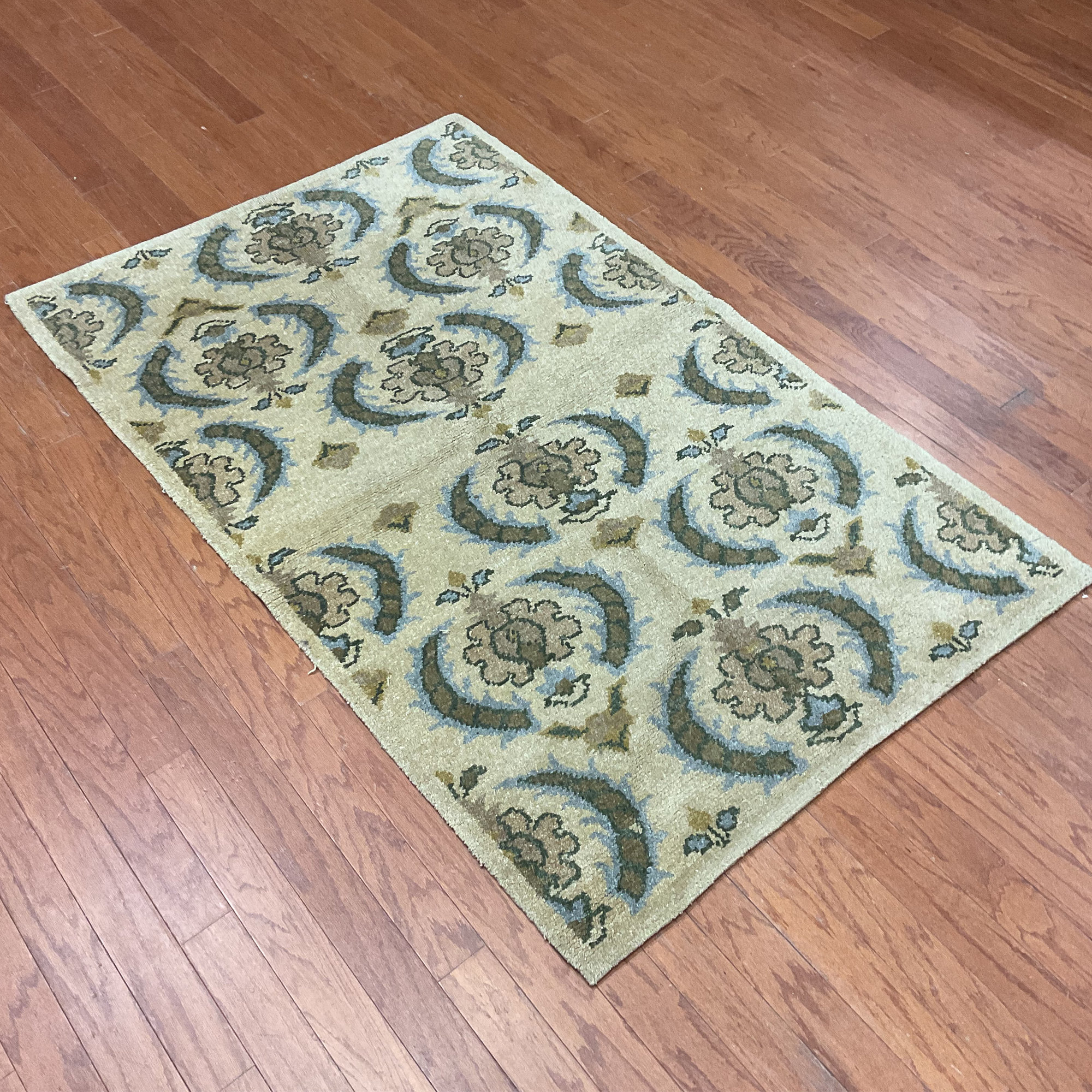 Bungalow Rose Handmade Tibetan Wool Rug | Wayfair