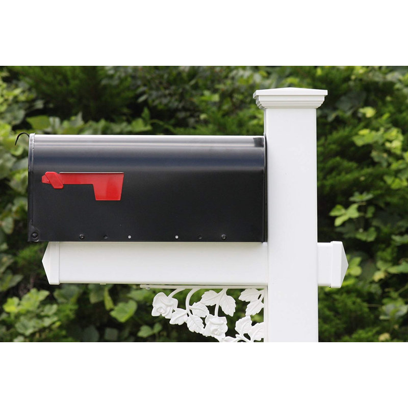 Arlmont & Co. Liesl Decorative Locking Post Mounted Mailbox | Wayfair