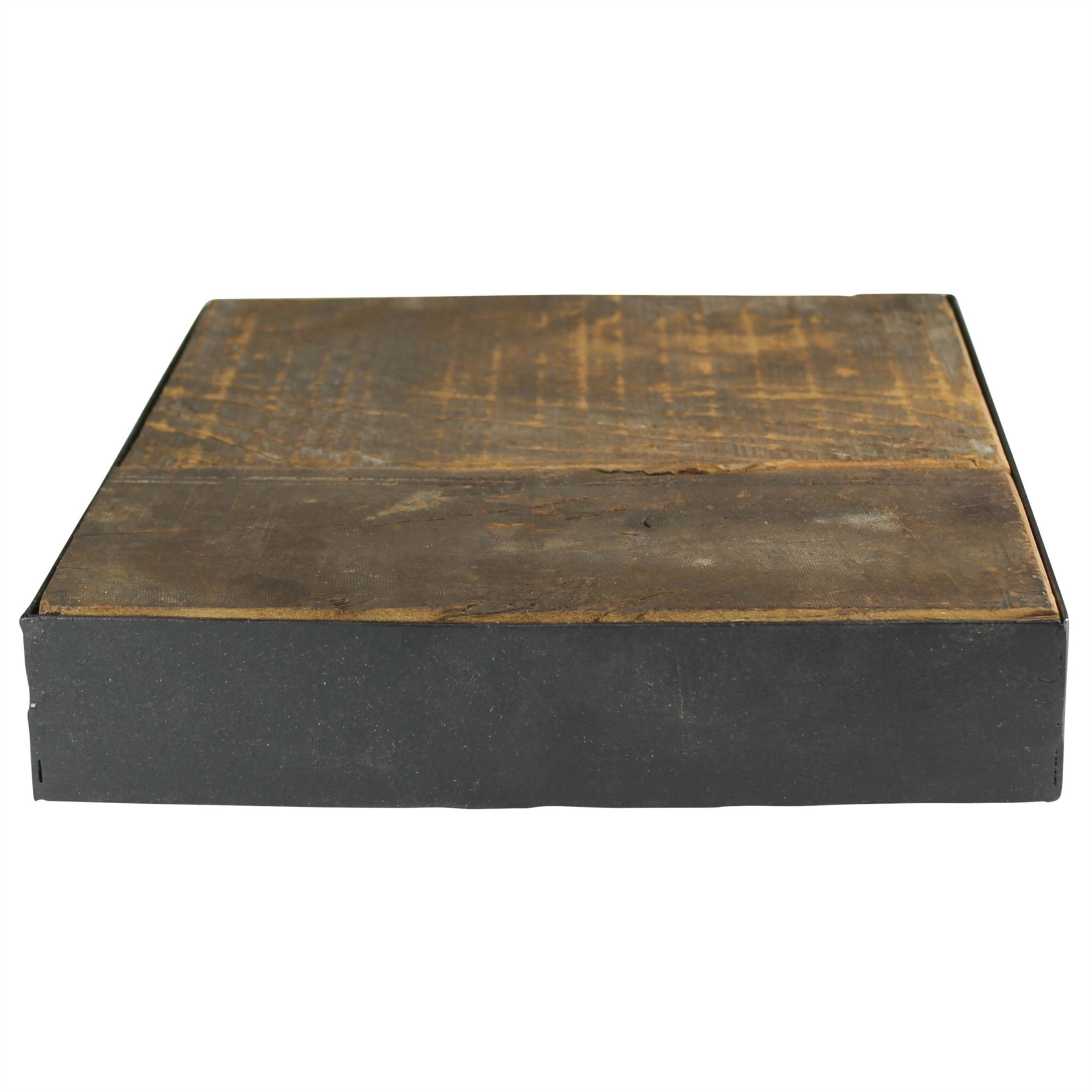 Benjara Iron Wrapped Recycled Wood Display Riser & Stand | Wayfair