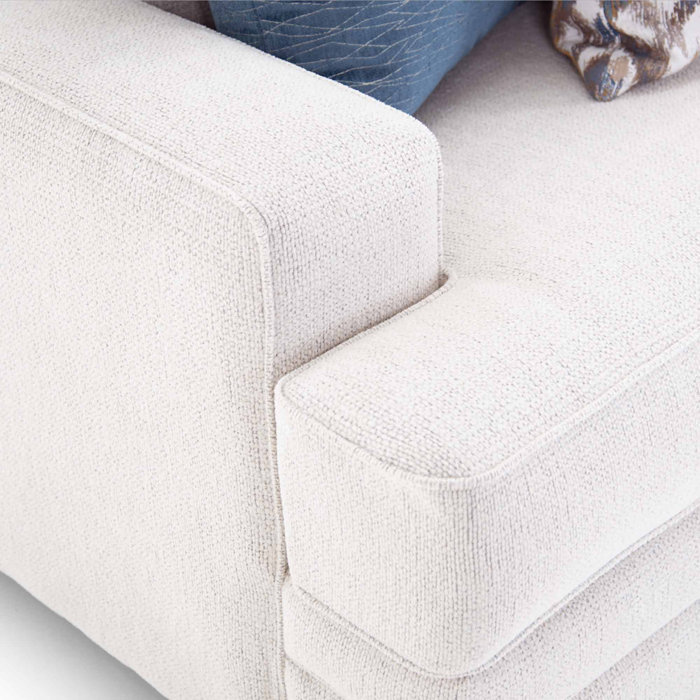 Wade Logan® Terrin 101.5" Recessed Arm Sofa with Reversible Cushions ...