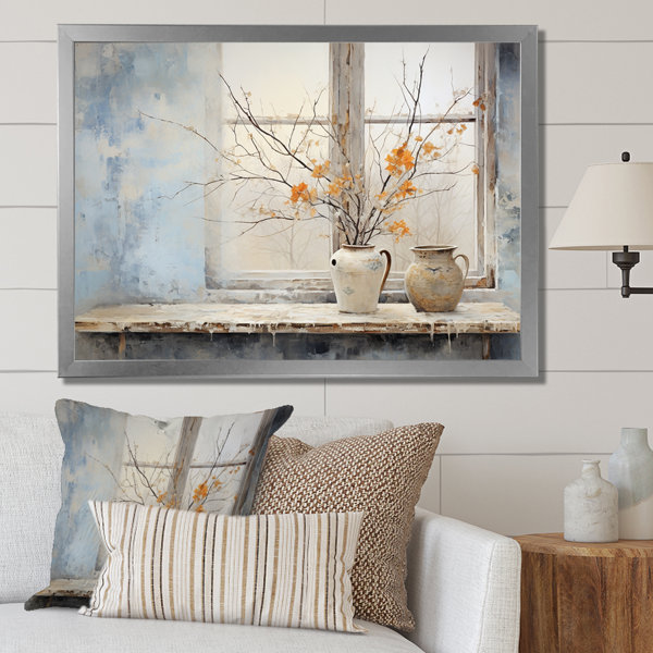 Winston Porter Cottage In Winter Window Charm II - Farmhouse Windows ...