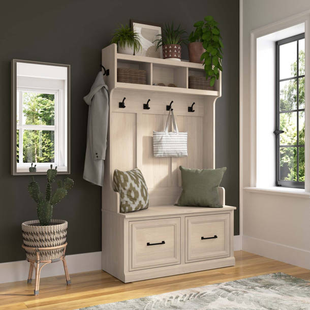 Laurel Foundry Modern Farmhouse Kierra Hall Tree 24.5'' Wide with Bench ...