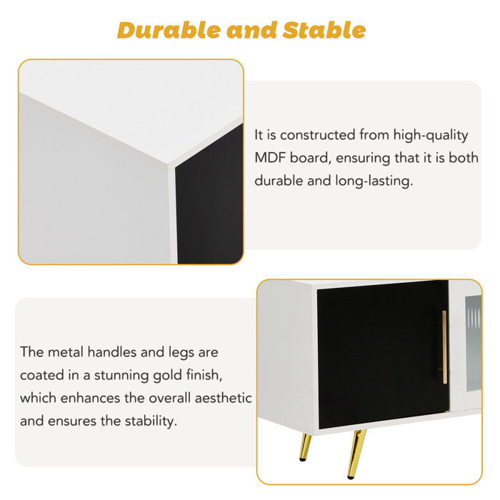 Mercer41 Burvale 78.7'' Media Console | Wayfair