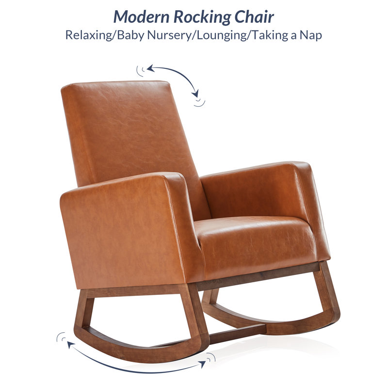 George Oliver Jancar Rocking Chair & Reviews | Wayfair