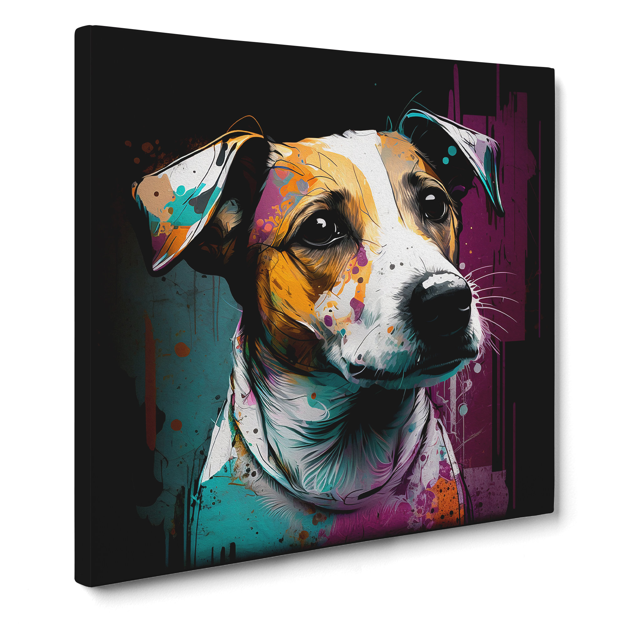 Marlow Home Co. Jack Russell Graffiti Art | Wayfair.co.uk