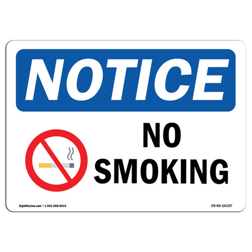SignMission No Smoking Sign | Wayfair