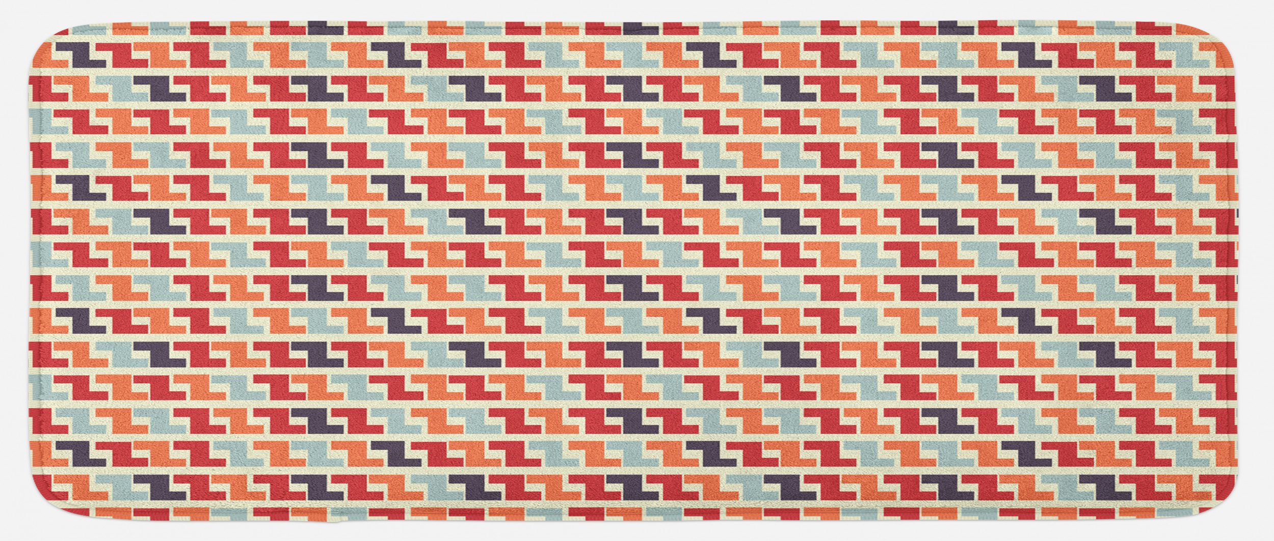 East Urban Home Retro Geometric Shaped Composition With Horizontal ...