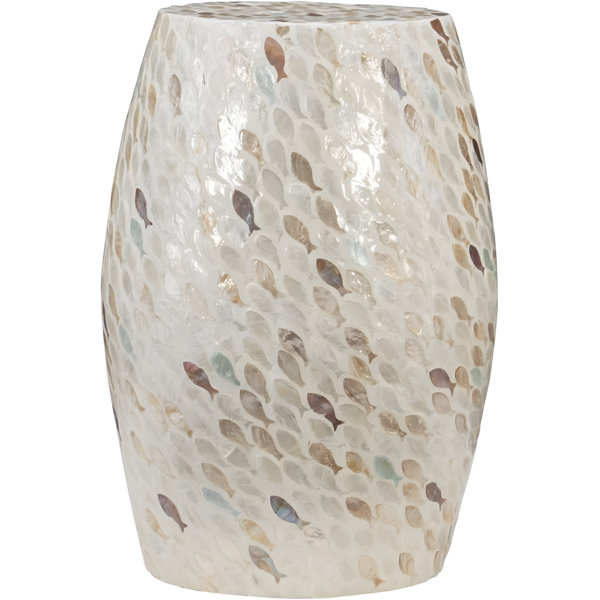 Dakota Fields Capiz Shell Inlay Side Table With Versatile Uses - Josie ...