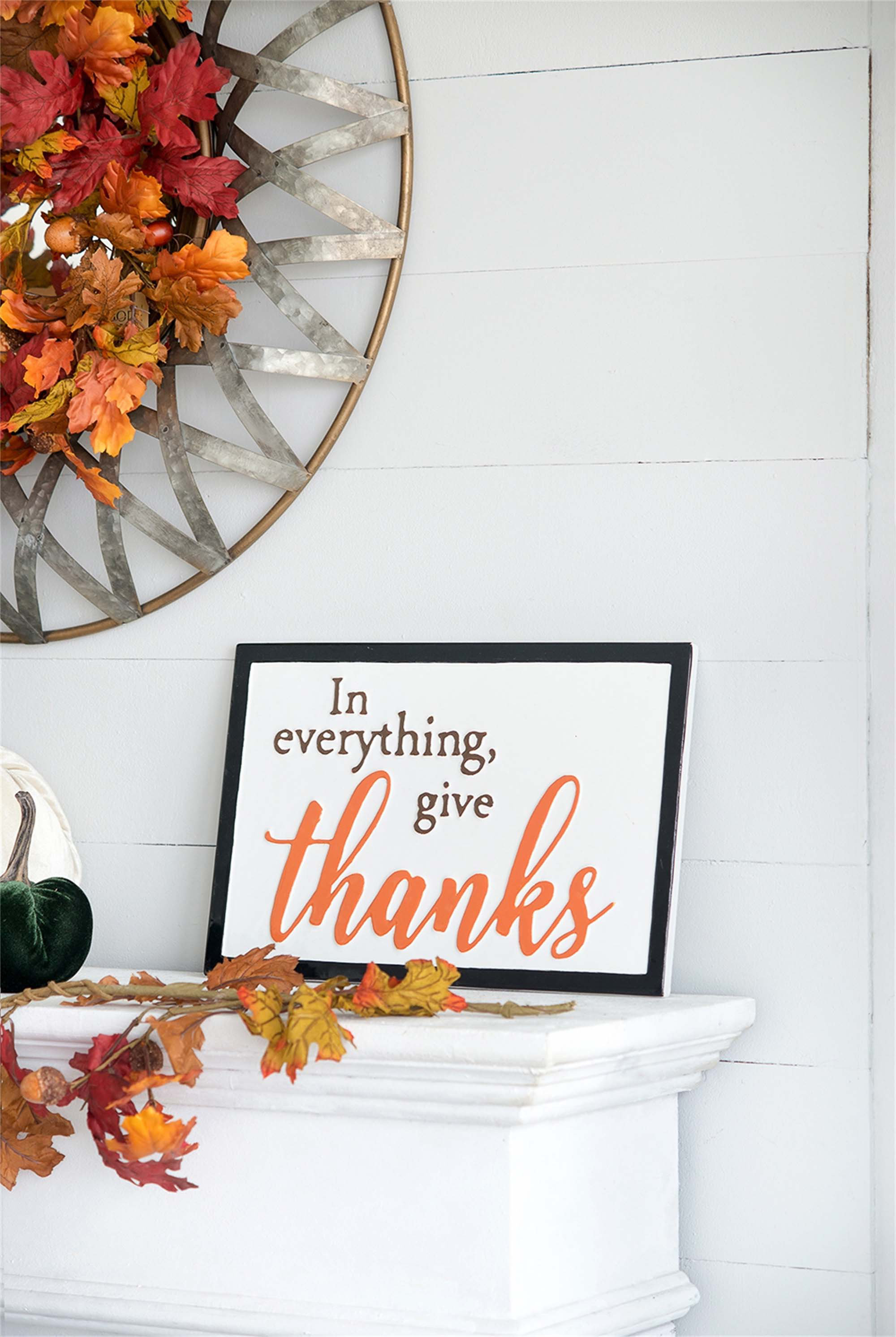 Ophelia & Co. Thanks Wall Sign, Wall Art Decor for Harvest Festival ...