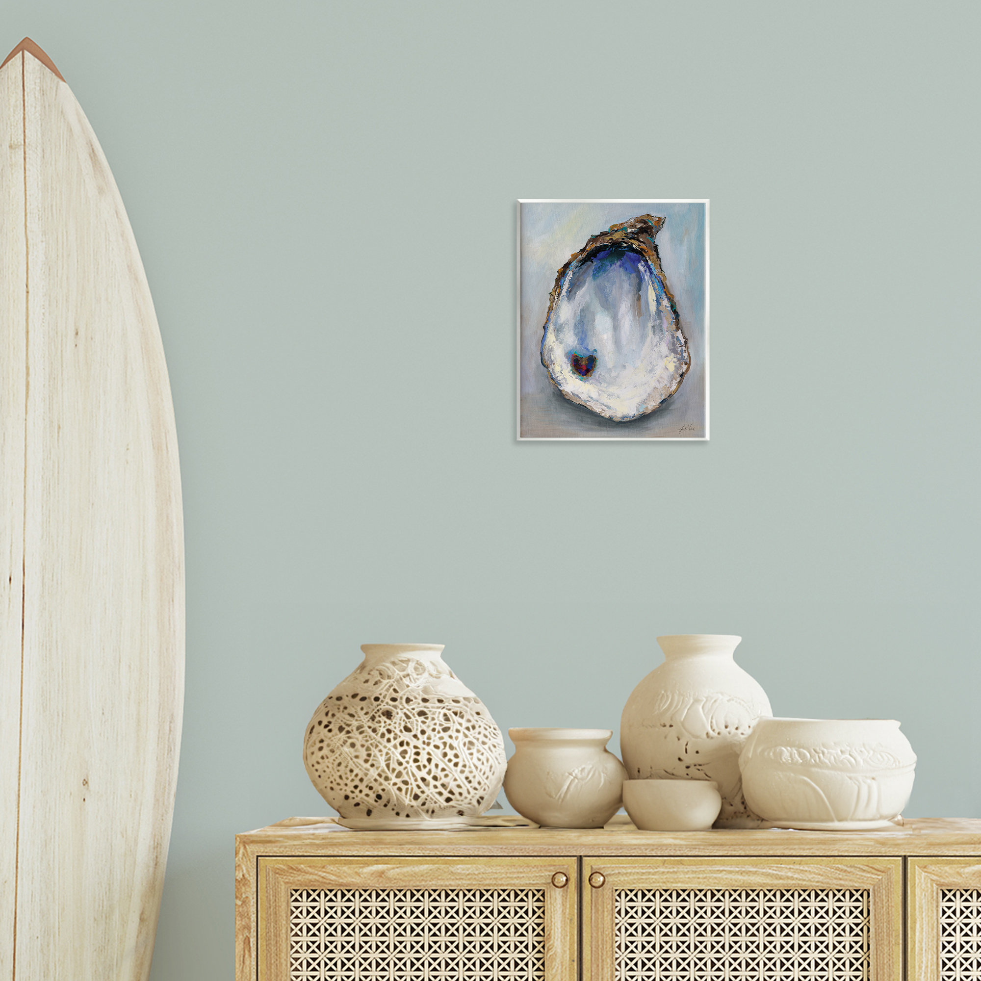 Highland Dunes Organic Oyster Shell Wall Plaque Art by Jeanette ...