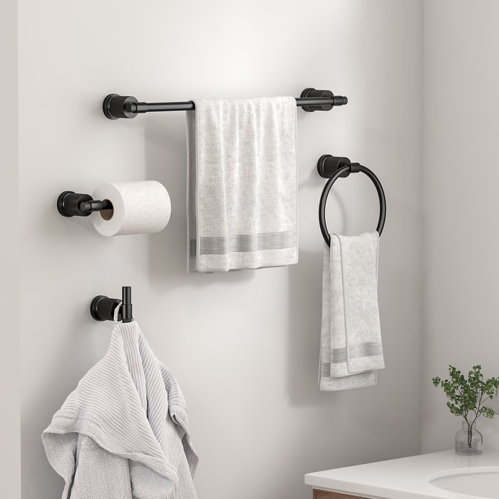 FORIOUS 4 - Piece Bathroom Hardware Set & Reviews | Wayfair