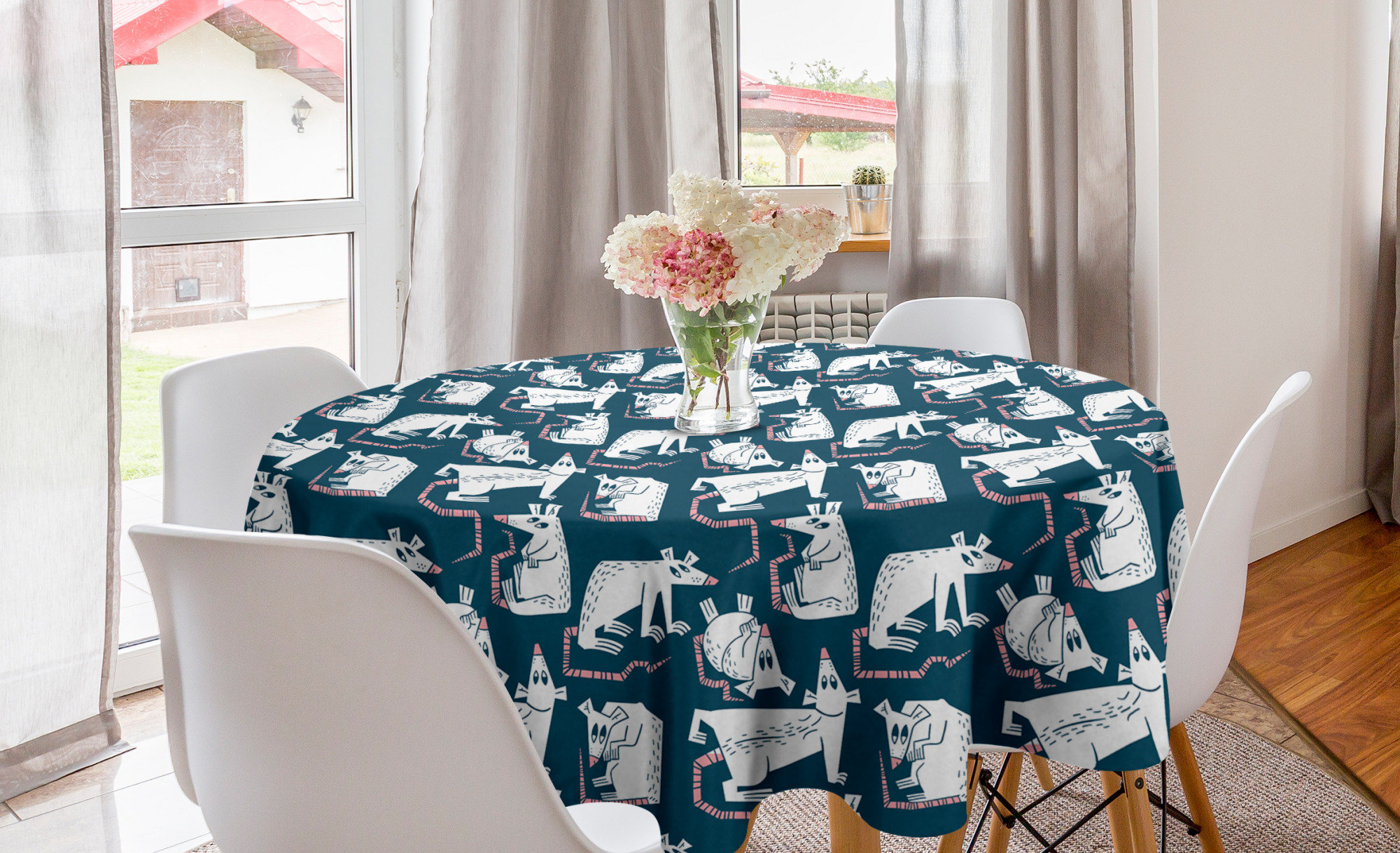 East Urban Home Ambesonne Rats Round Tablecloth, Nursery Themed ...
