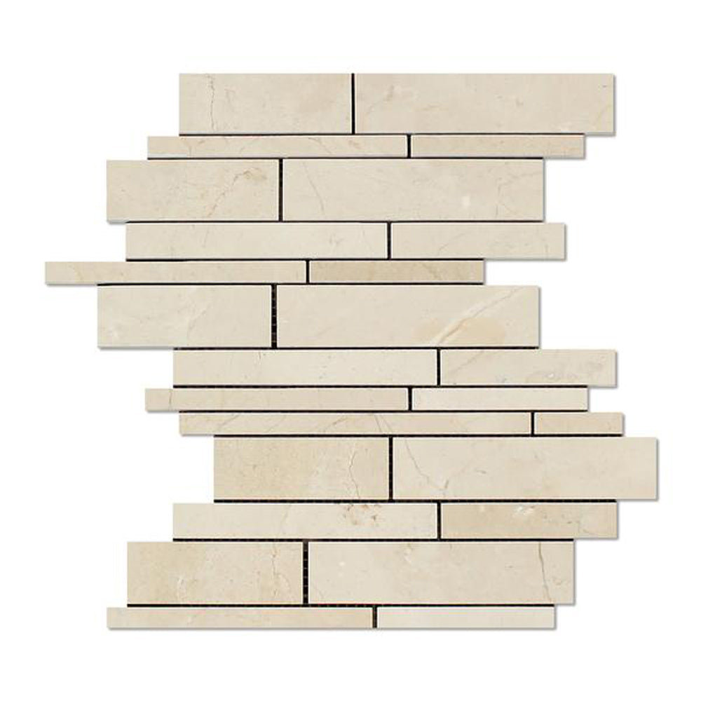 Stone & Tile Shoppe, Inc. Marble Linear Mosaic Wall & Floor Tile | Wayfair