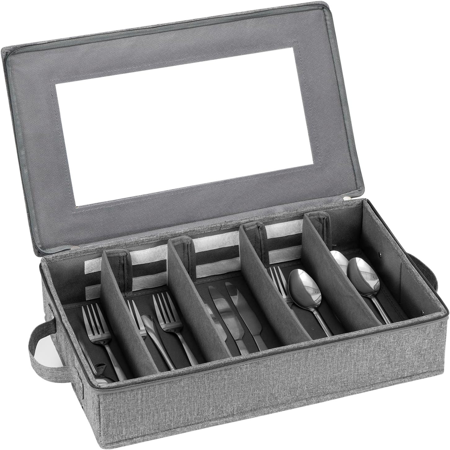 Latitude Run® Flatware Utensil Storage Case, Silverware Storage Box ...