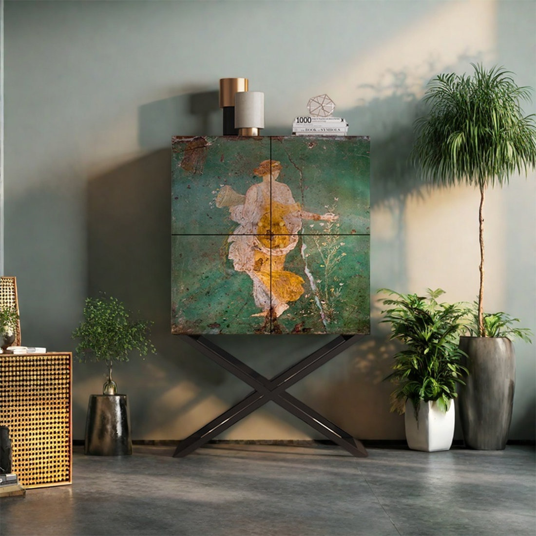 DURBIL Elegant Storage Cabinet with Pine Top - Wayfair Canada