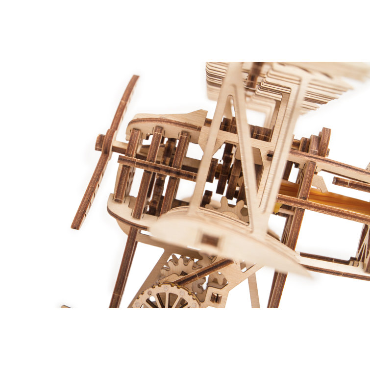 Wood Trick Plane Wooden 3D Mechanical Model Kit Puzzle | Wayfair