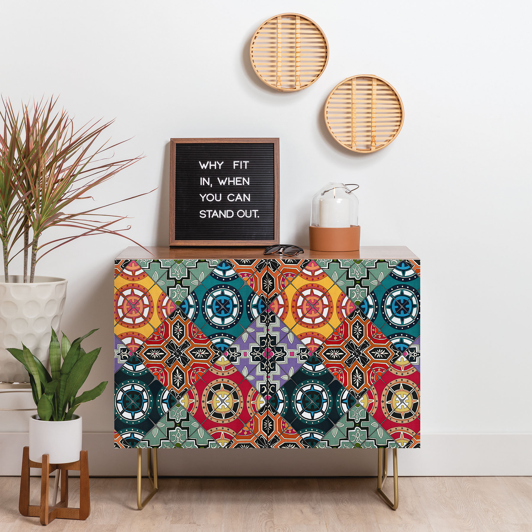 East Urban Home Sharon Solid Wood 2 - Door Accent Cabinet & Reviews ...