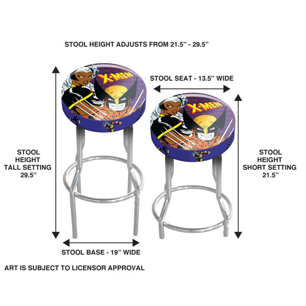 Arcade1up X Men Adjustable Height Bar and arcade Stool & Reviews | Wayfair