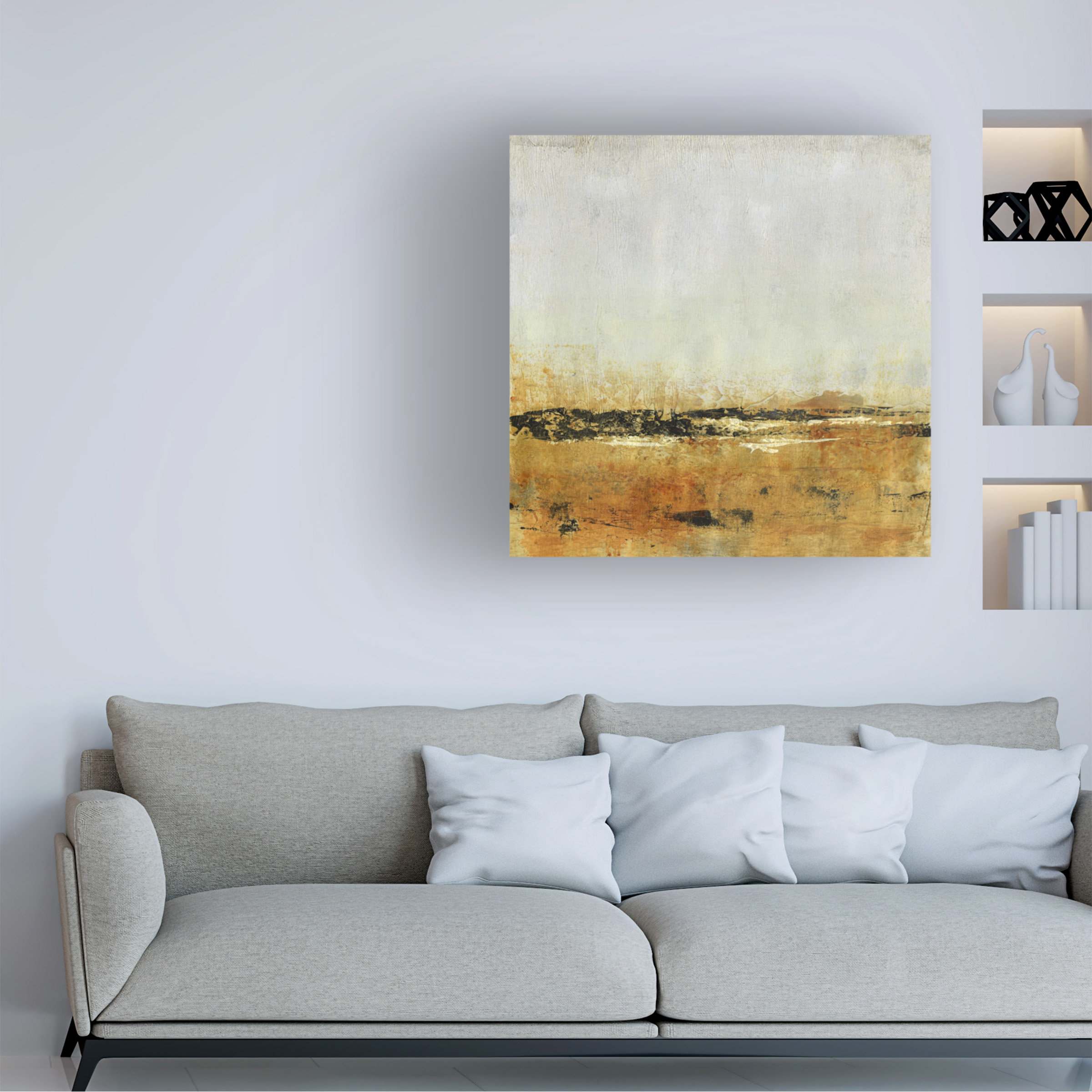 Everly Quinn Tim Otoole ''Gold Horizon II'' Canvas Art | Wayfair