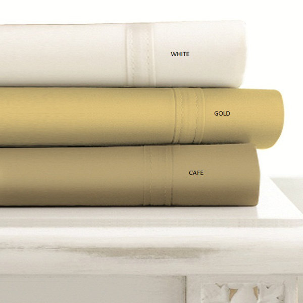 Tribeca Living 500 Thread Count 100% Cotton Sateen Sheet Set & Reviews ...